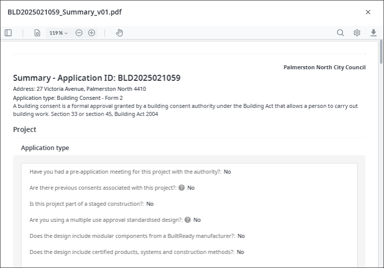 Forms or application tabs